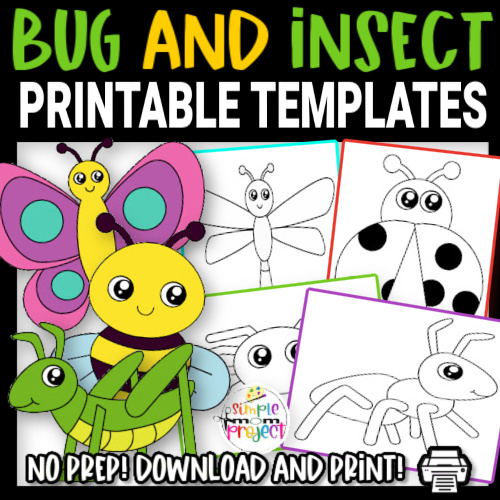 11 Bug and Insect Template Instant Printables