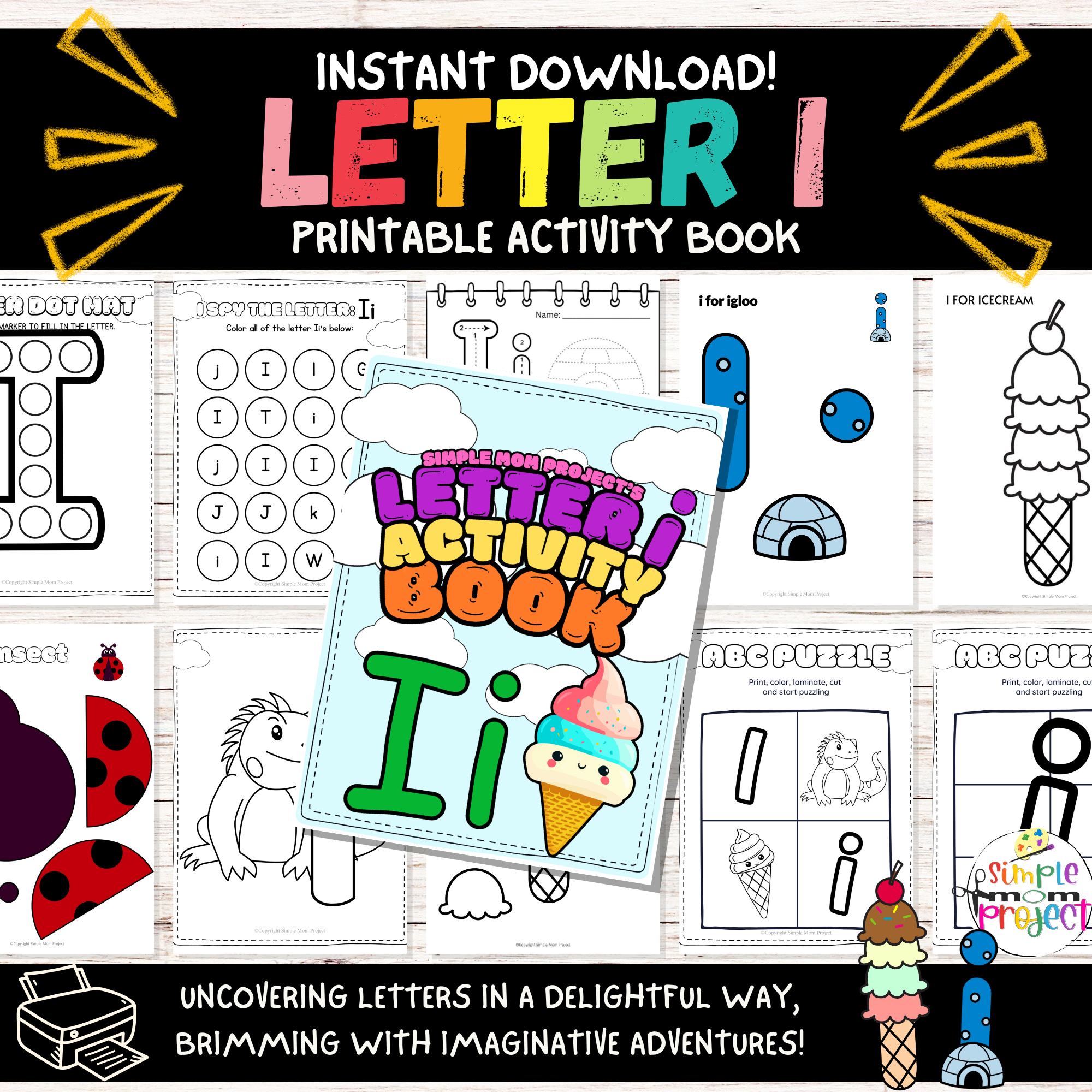 Letter I Activity Printable Book