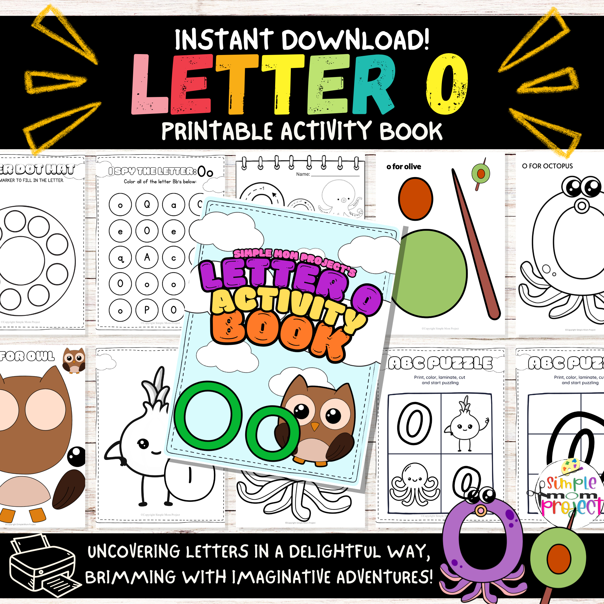 Letter O Activity Printable Book | Letter O Worksheets