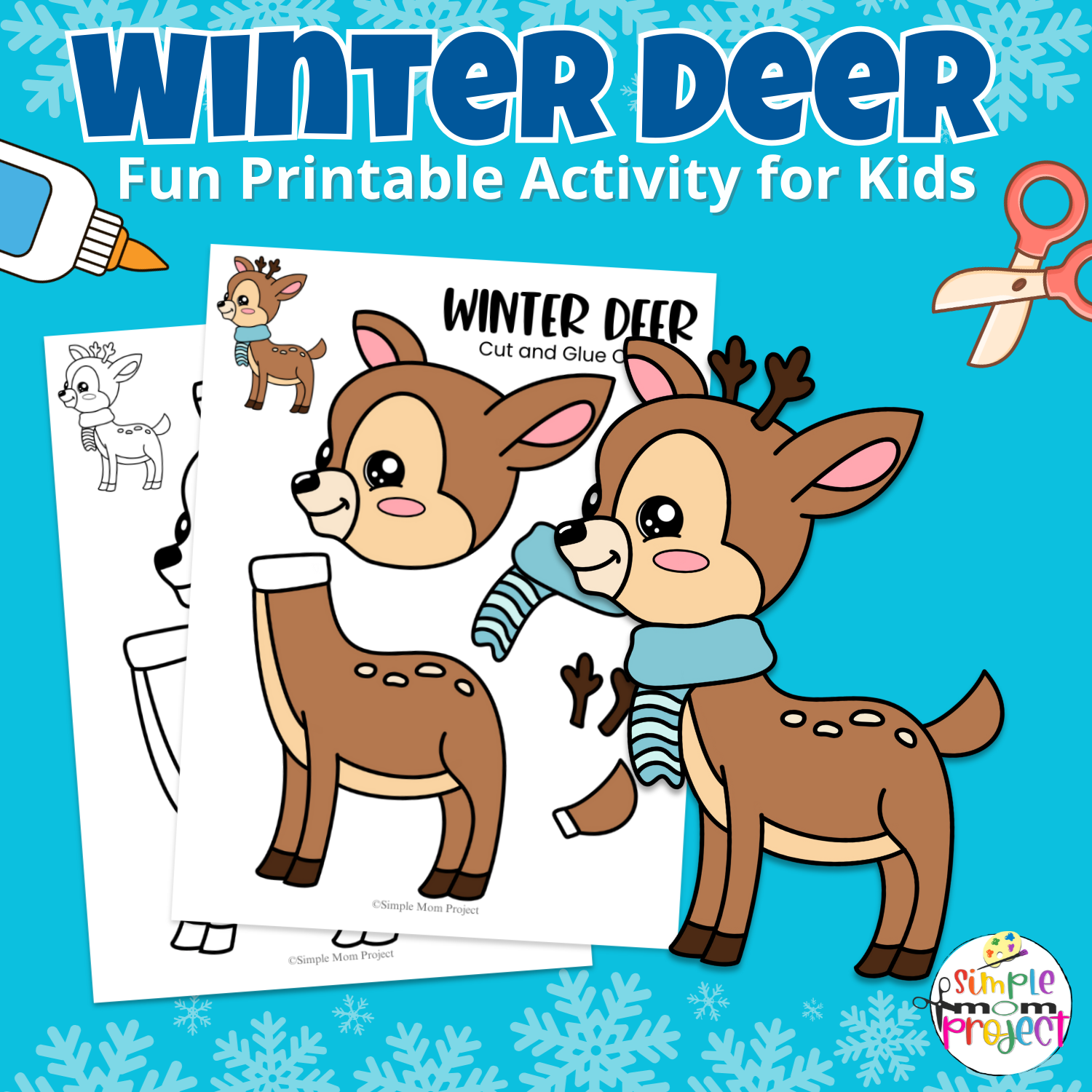 Winter Deer Craft – Engaging Winter Animal Activity for Kids