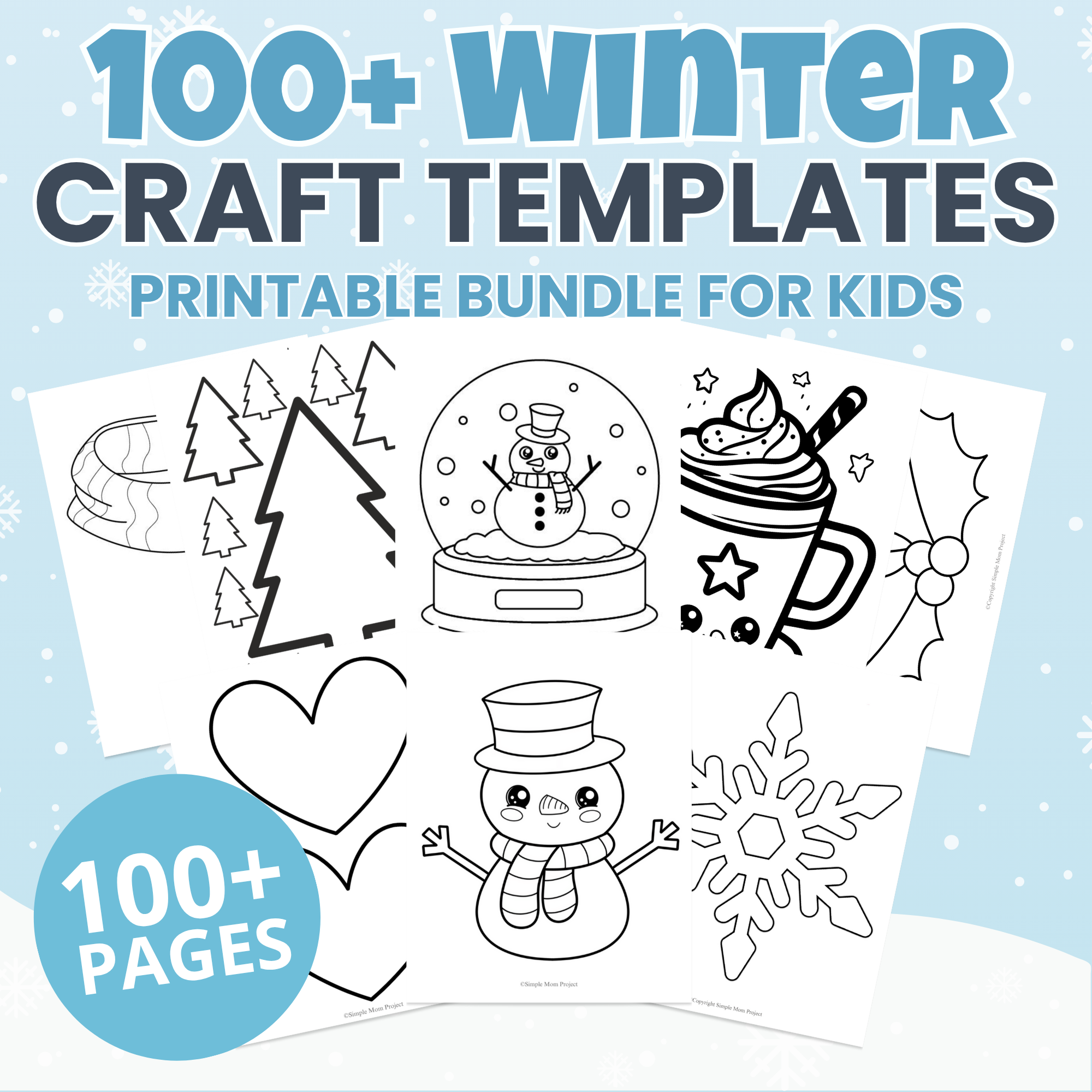 100+ Winter Templates | Winter Coloring Pages | Winter Theme Activity