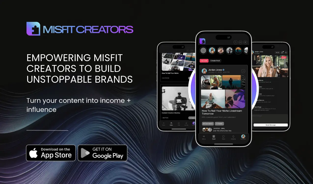 Misfit Creators | Build Income & Influence as a Creator