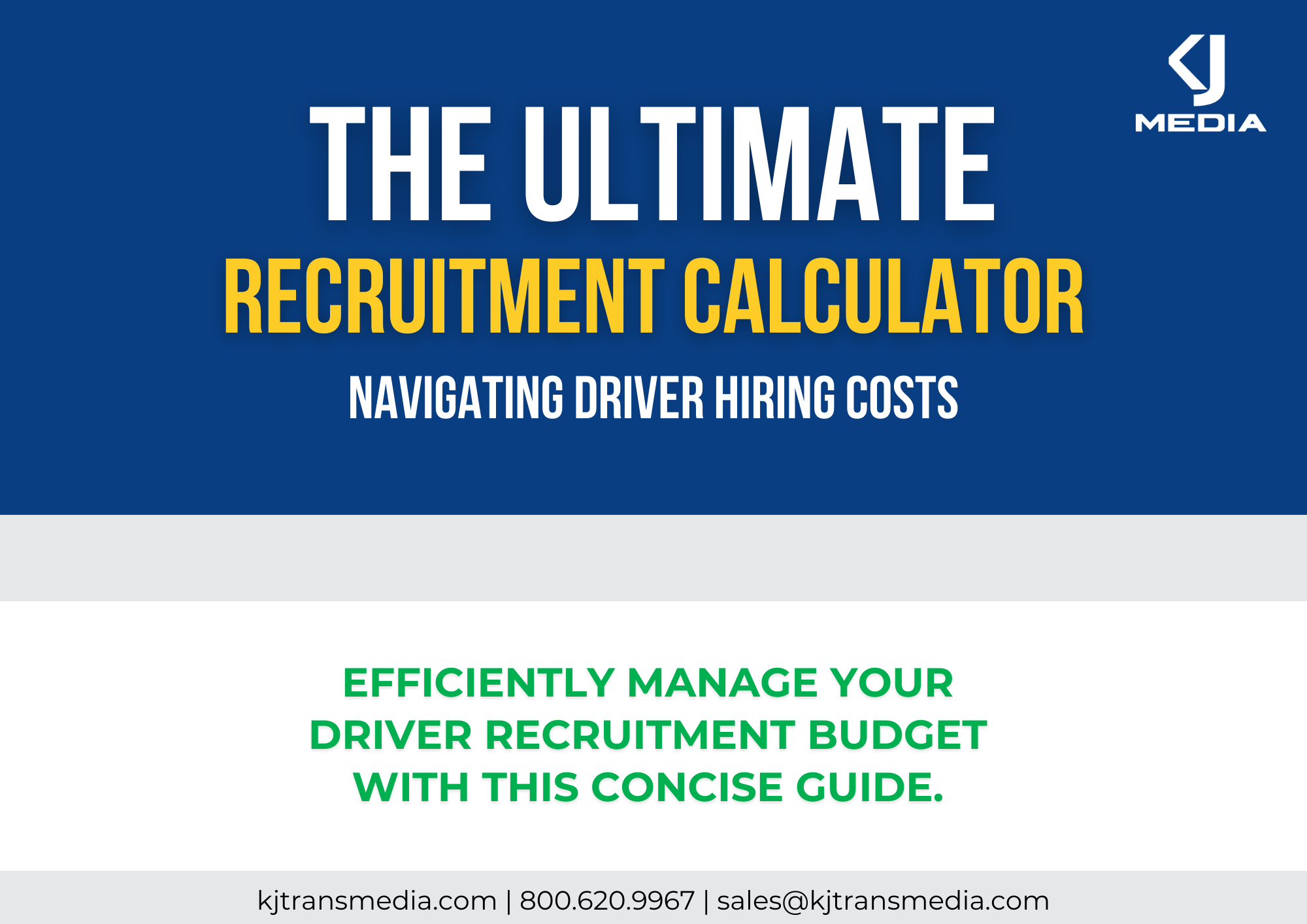Free Recruitment Cost Calculator | KJ Media