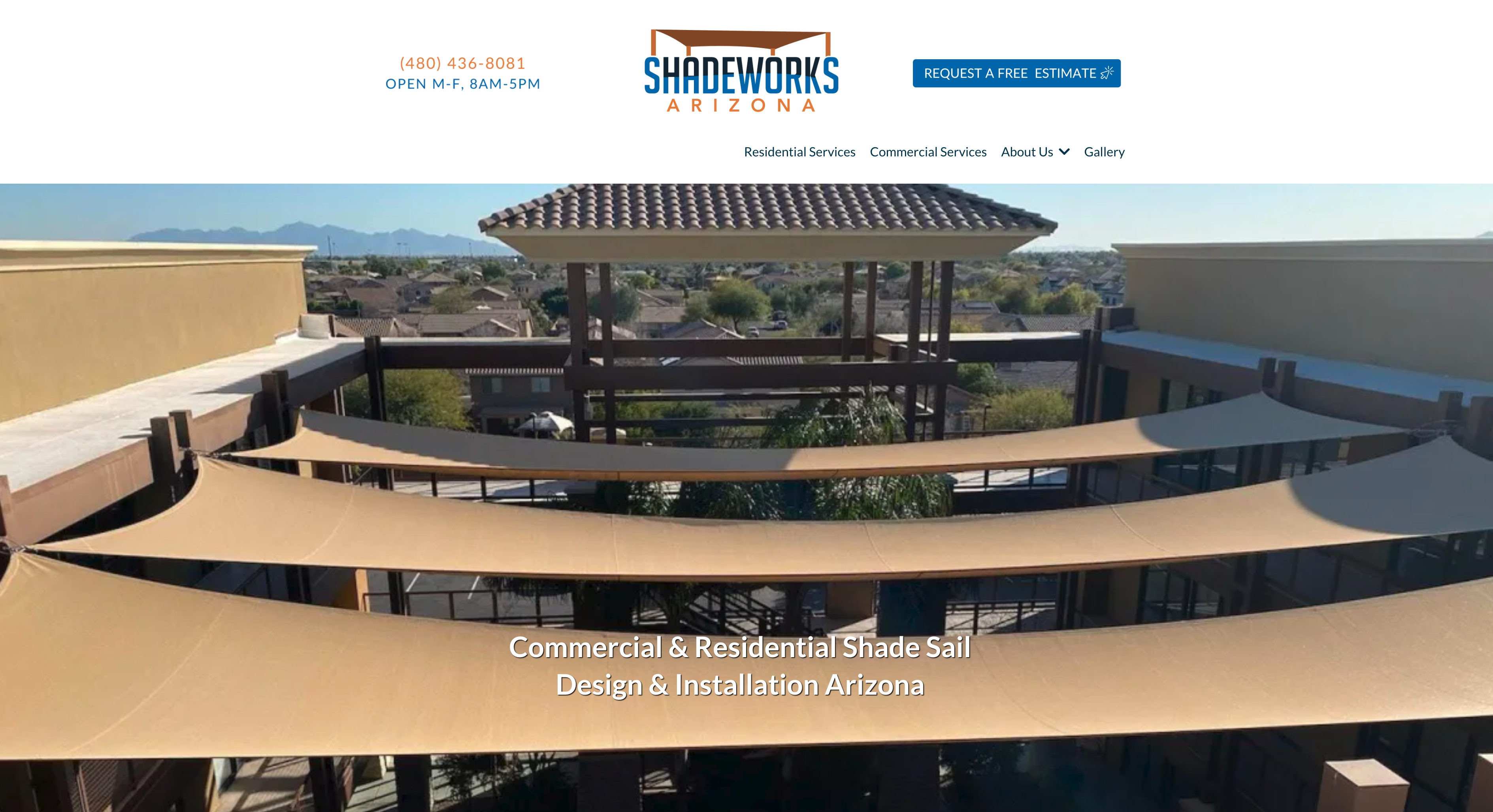 Commercial Shade Sails&Shade Structures in Phoenix |Shadeworks Arizona