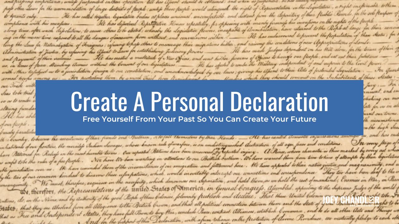 Create a Personal Declaration Statement