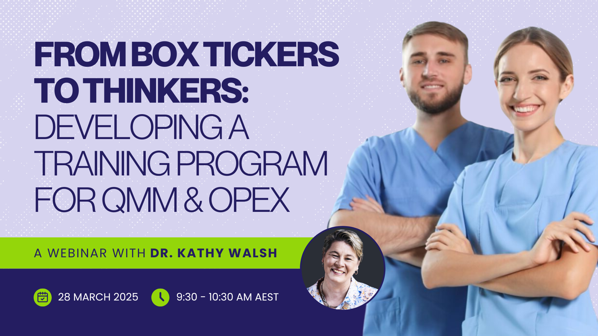 From Box Tickers to Thinkers: Developing a Training Program for QMM ...