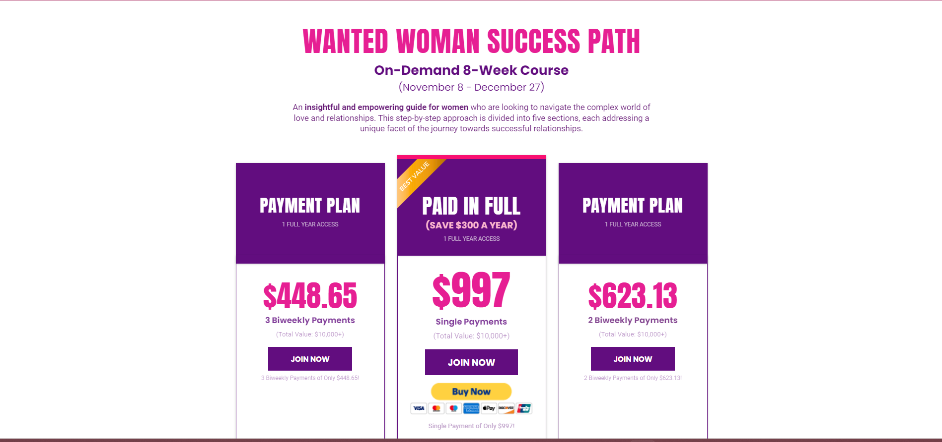 Join WANTED Woman Success Path Today!