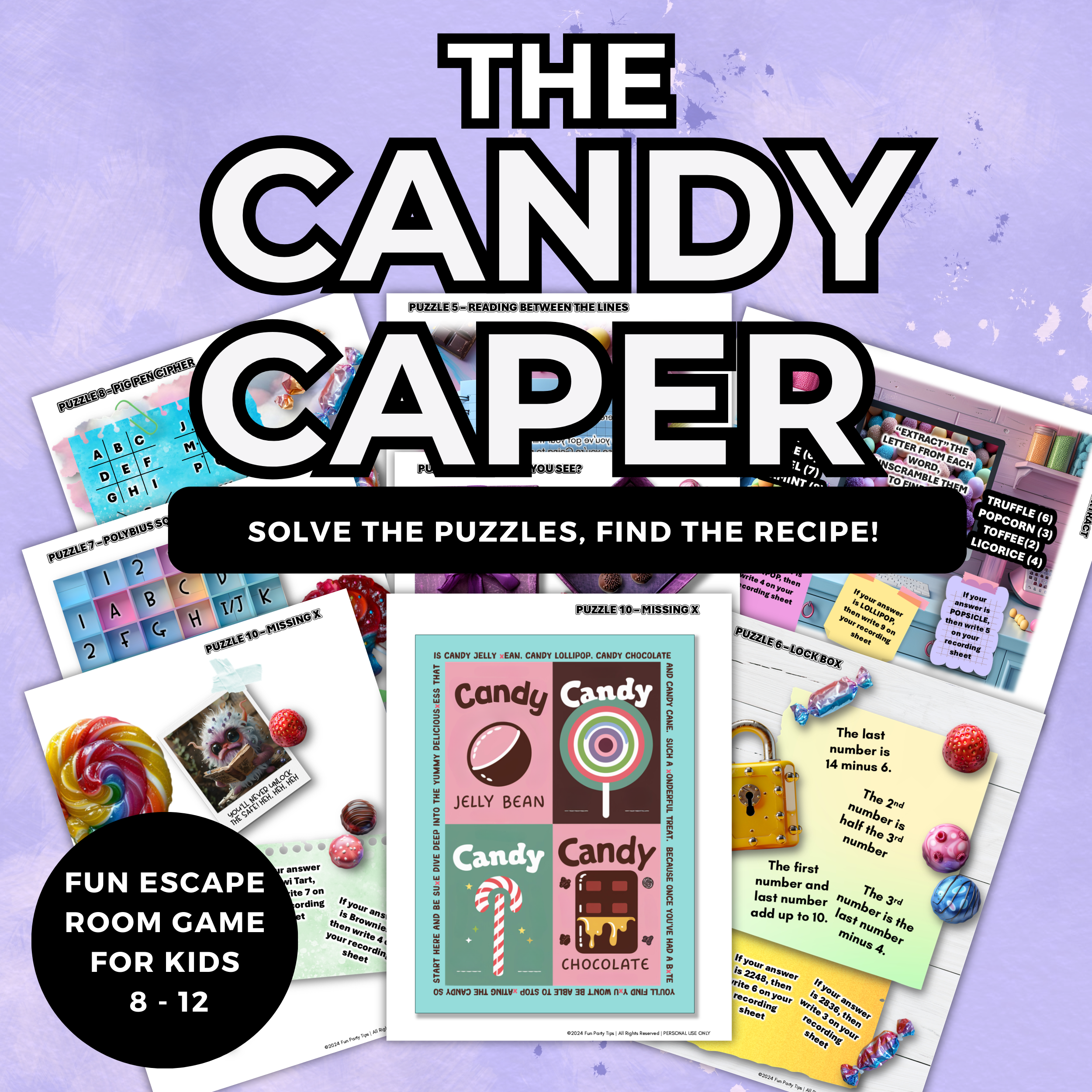 The Candy Caper Escape Room Game
