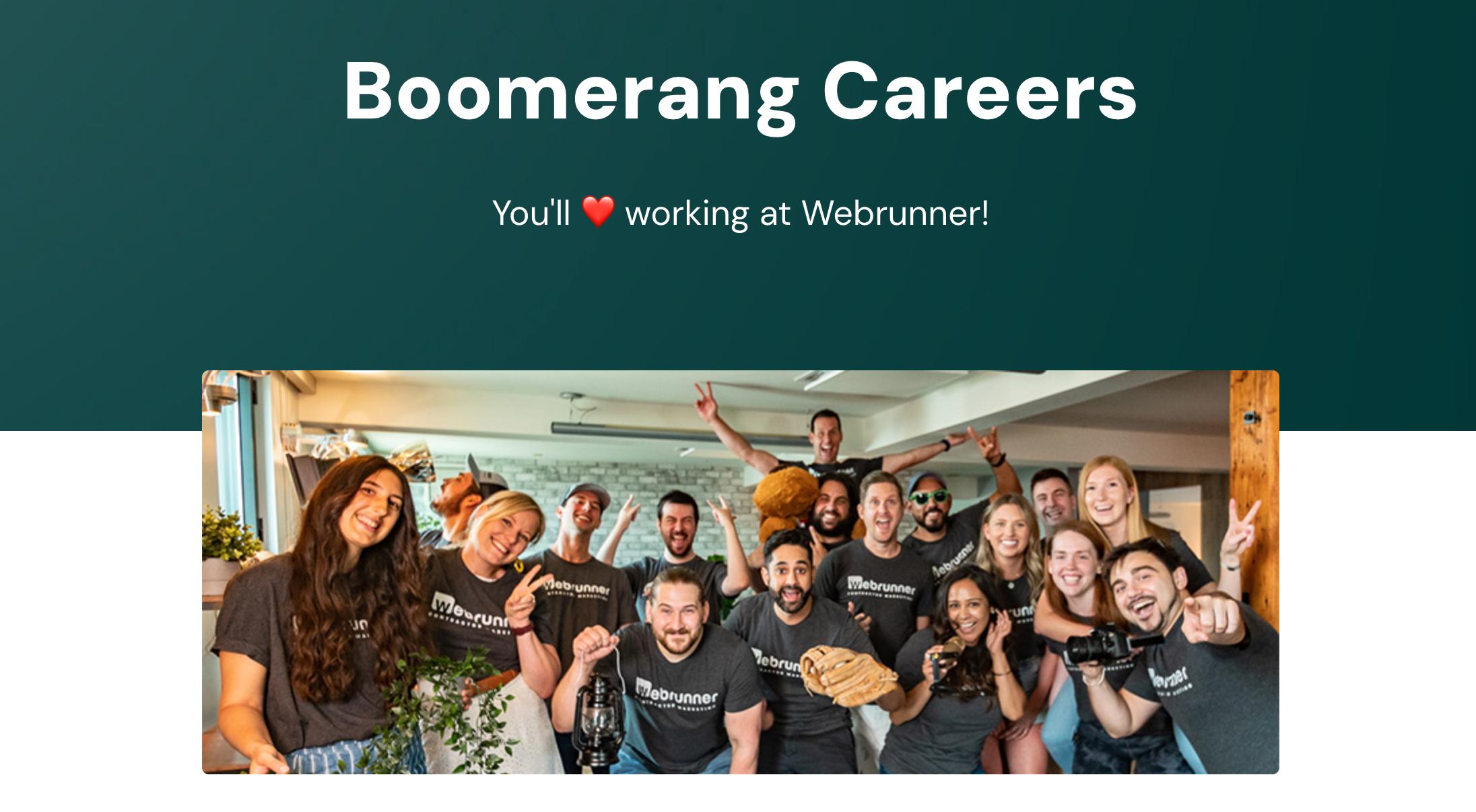 Careers | Boomerang by Webrunner