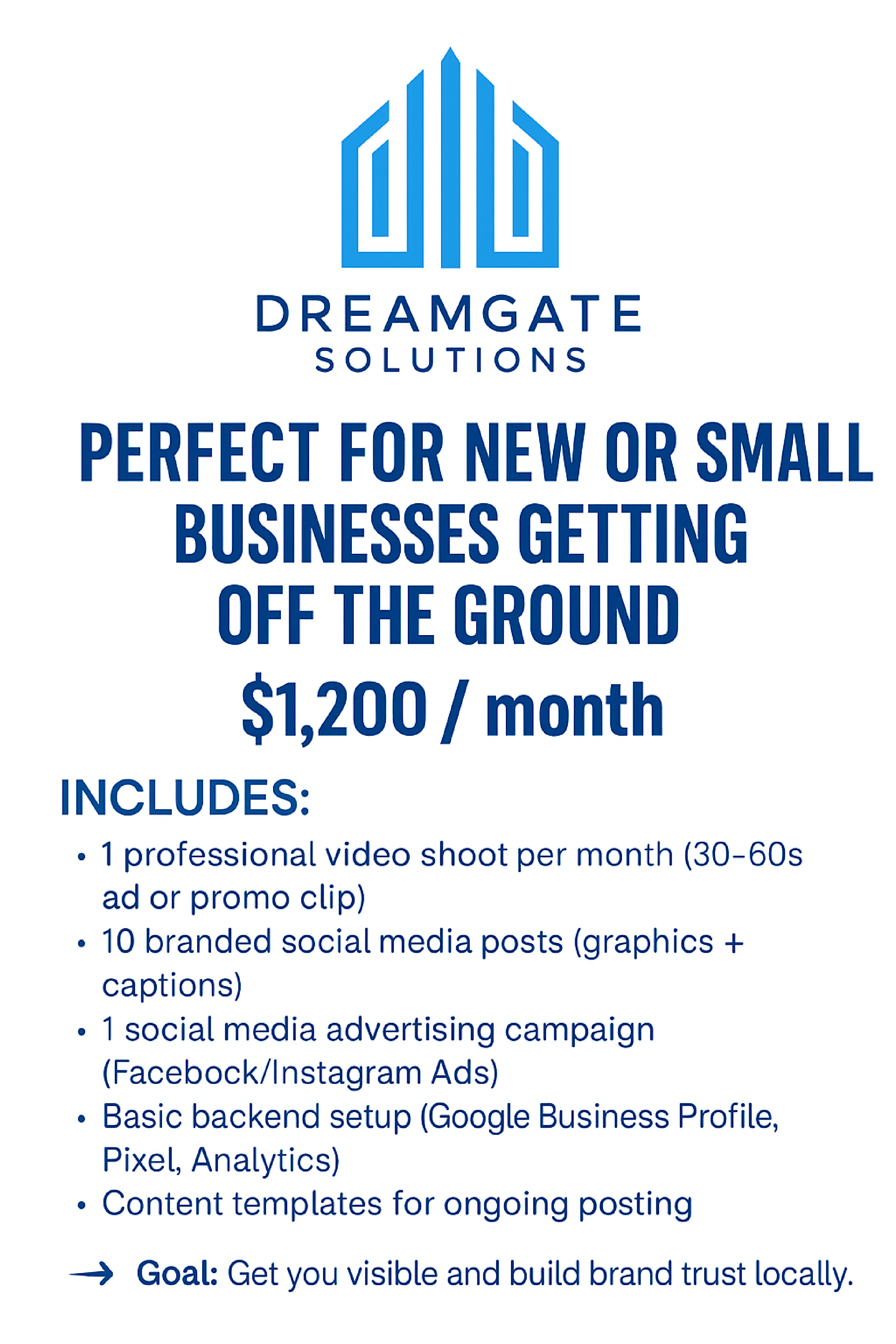 Affordable Marketing Package for Small Businesses | DreamGate