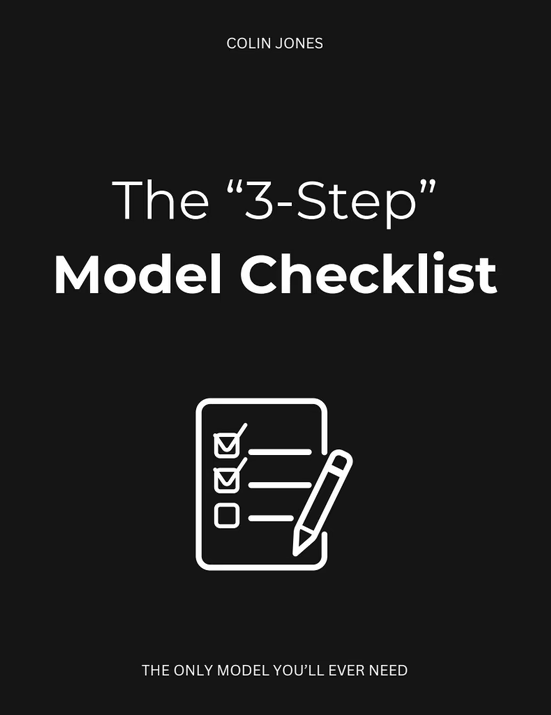 Claim My FREE "3-Step Model" Checklist PDF