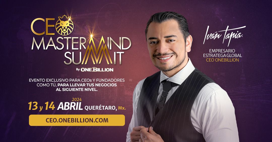 PROGRAMA DE EVENTO: CEO MASTERMIND SUMMIT BY ONE BILLION