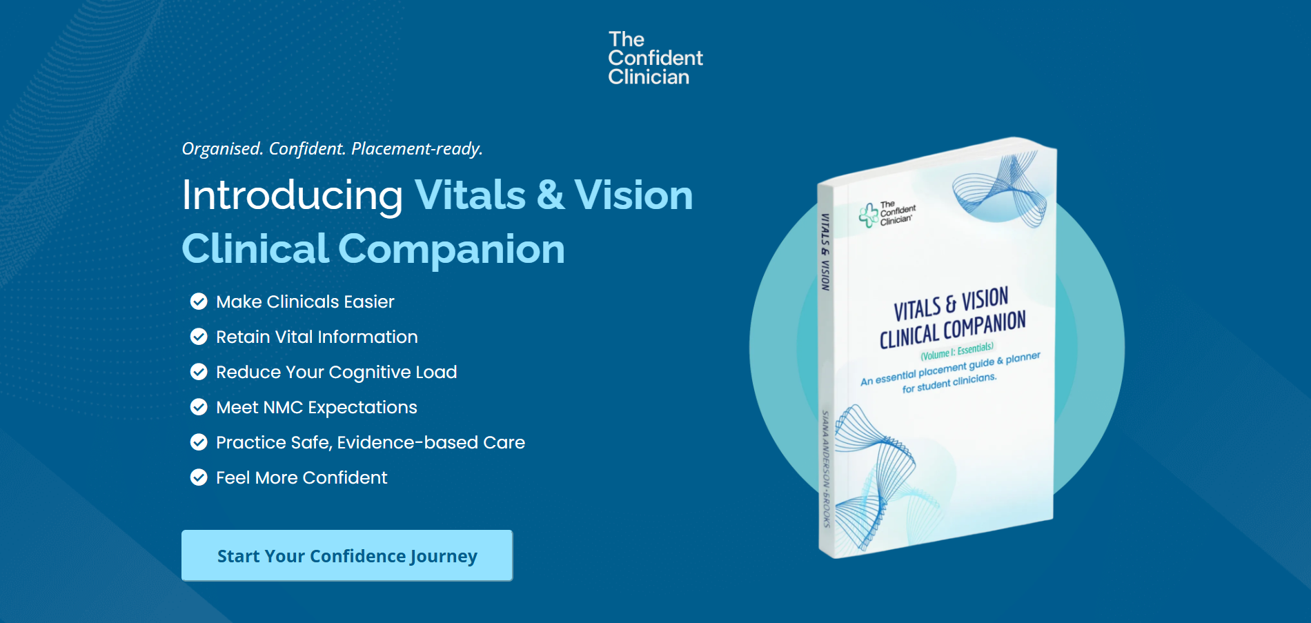Vitals & Vision Clinical Companion Notebook | The Confident Clinician