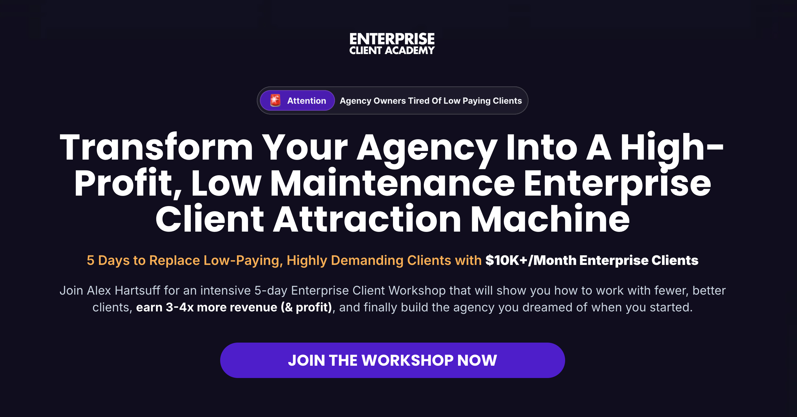 Enterprise Client Workshop