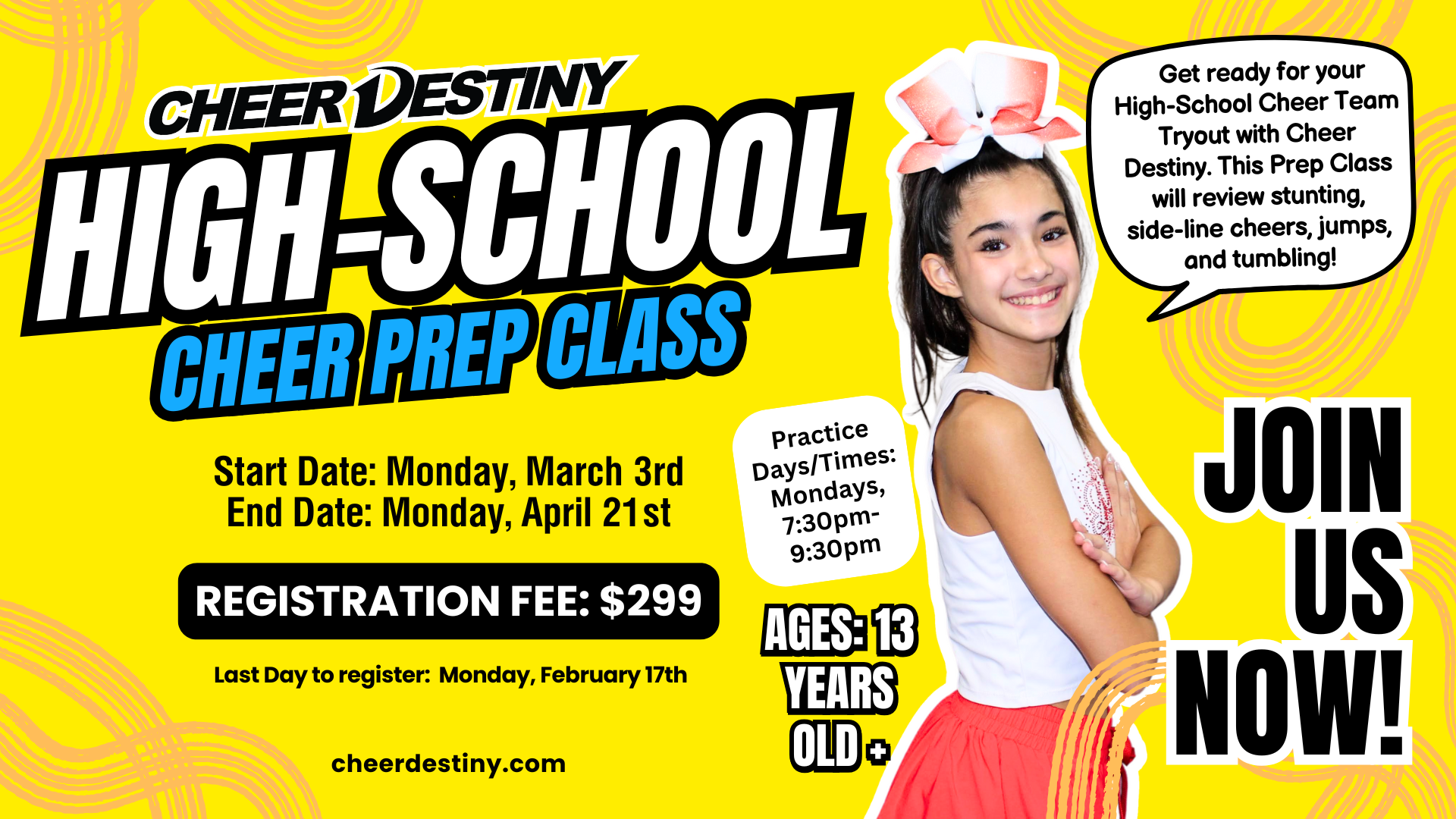 High-School Cheer Prep Class