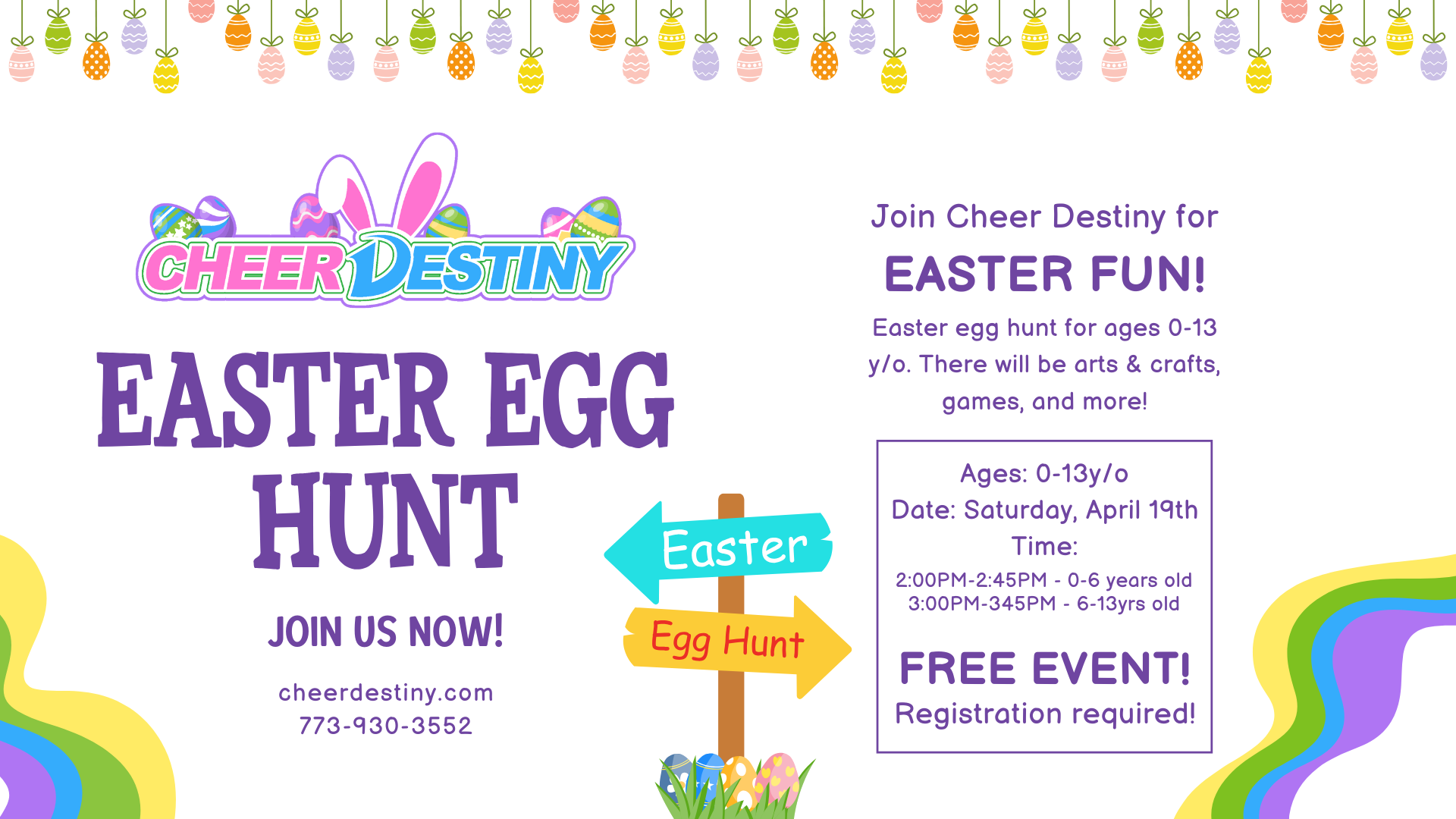 Cheer Destiny Easter Egg Hunt!