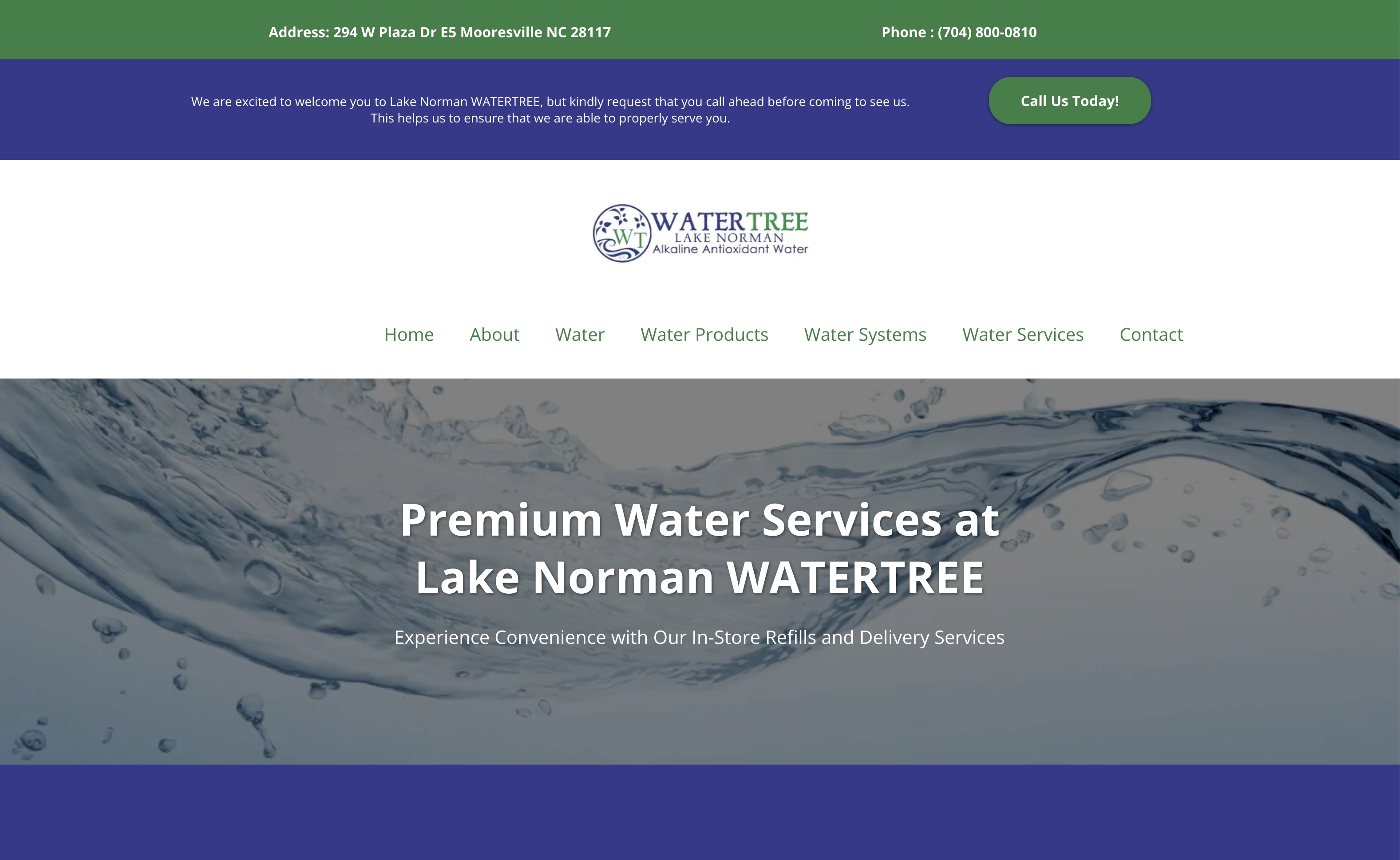 Premium Water Services at Lake Norman WATERTREE, Mooresville