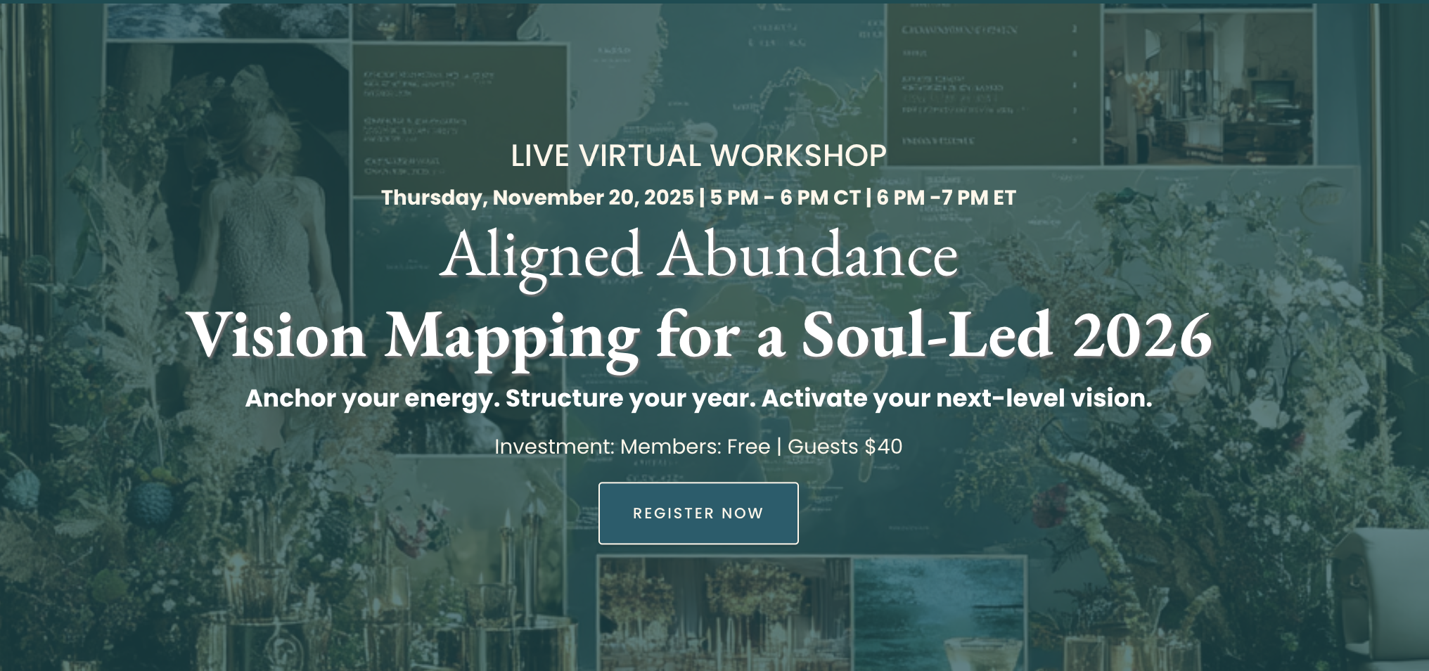 Vision Mapping for a Soul-Led 2026 Workshop | Nov 20, Virtual