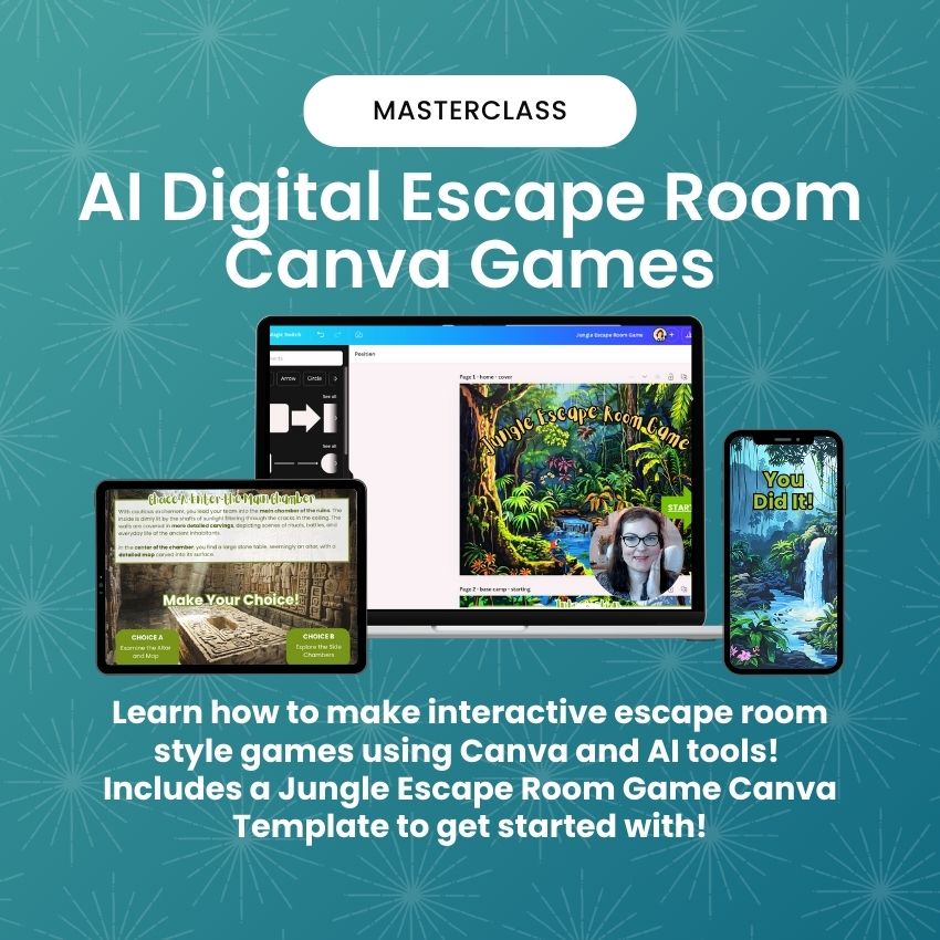 Quick & Creative Masterclass: AI Digital Escape Room Canva Games