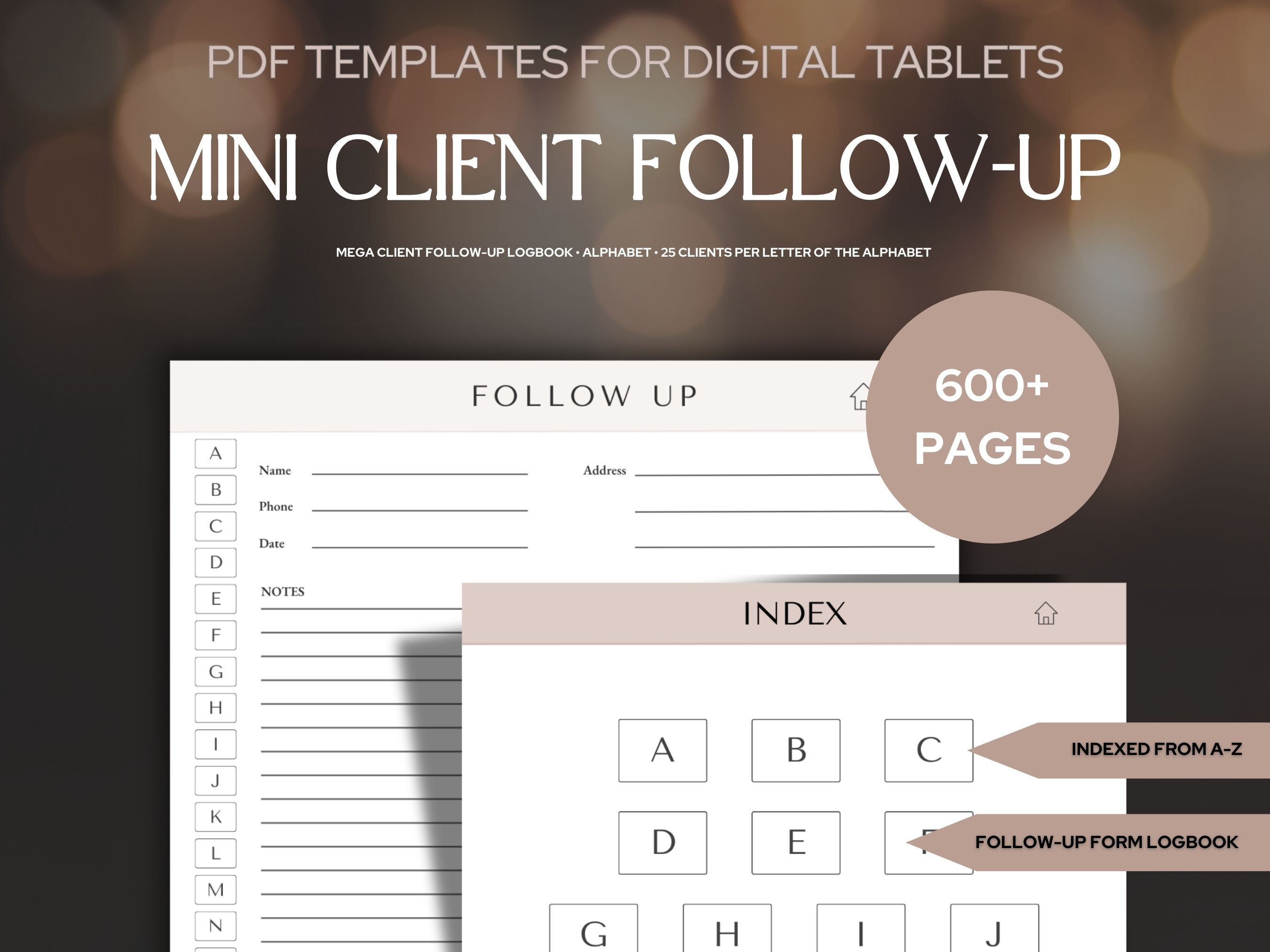 MINI CLIENT TRACKER LOG BOOK