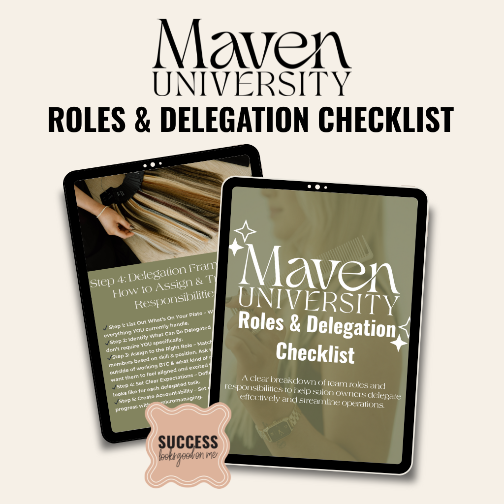 Salon Roles & Delegation Checklist for Owners & Leaders