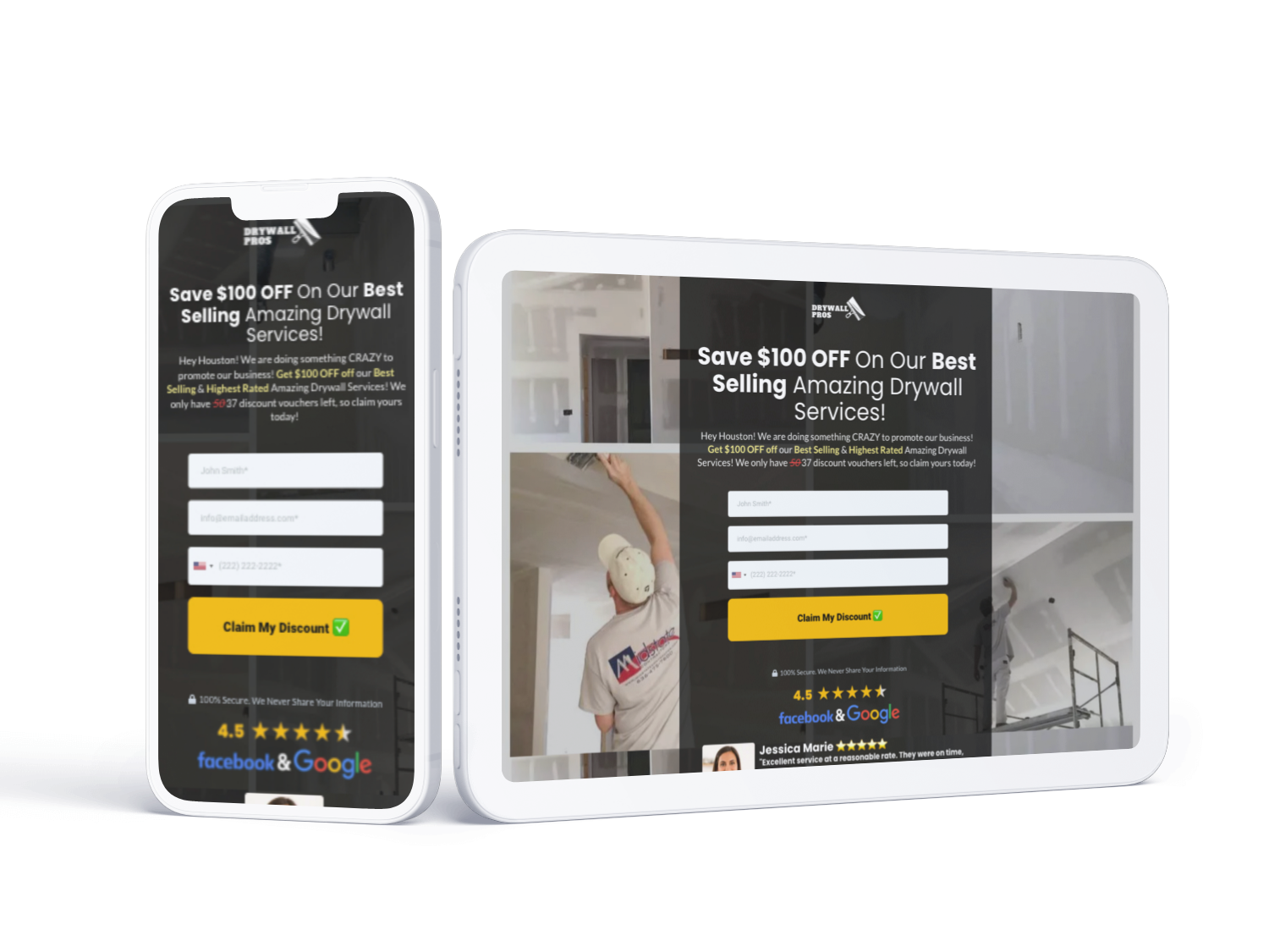 Order Form | Drywall Repair services Snapshot