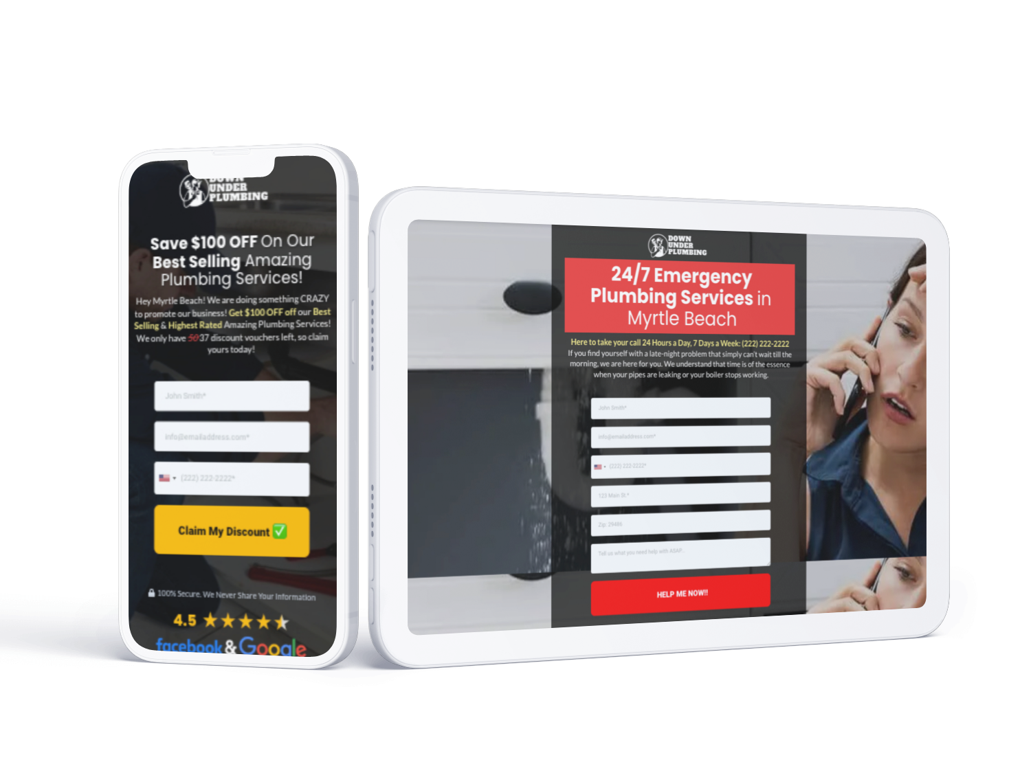 Order Form | Plumbing service Snapshot