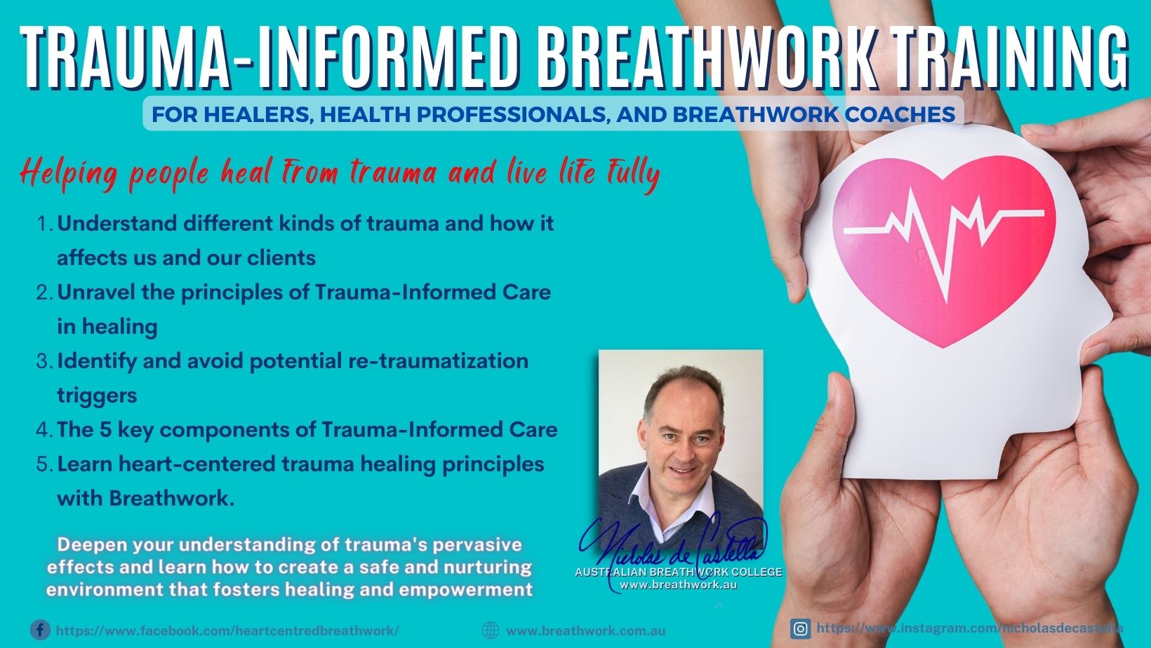 HEART CENTERED COACHING TRAINING Trauma- Informed Healing With Breathwork
