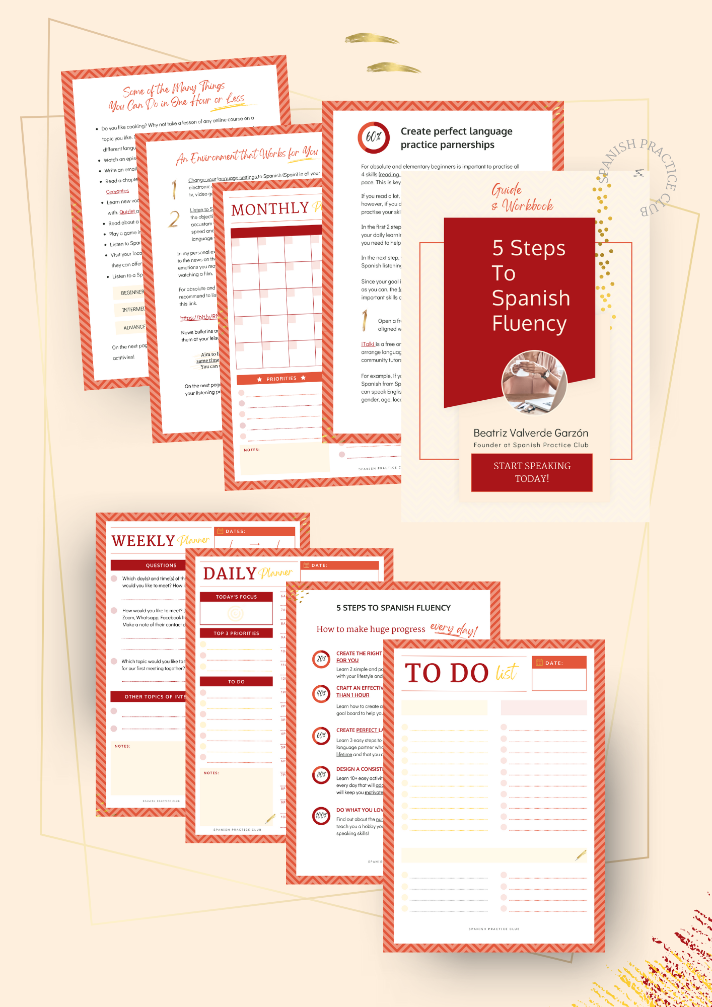 Free 5 Steps To Spanish Fluency Guide and Workbook