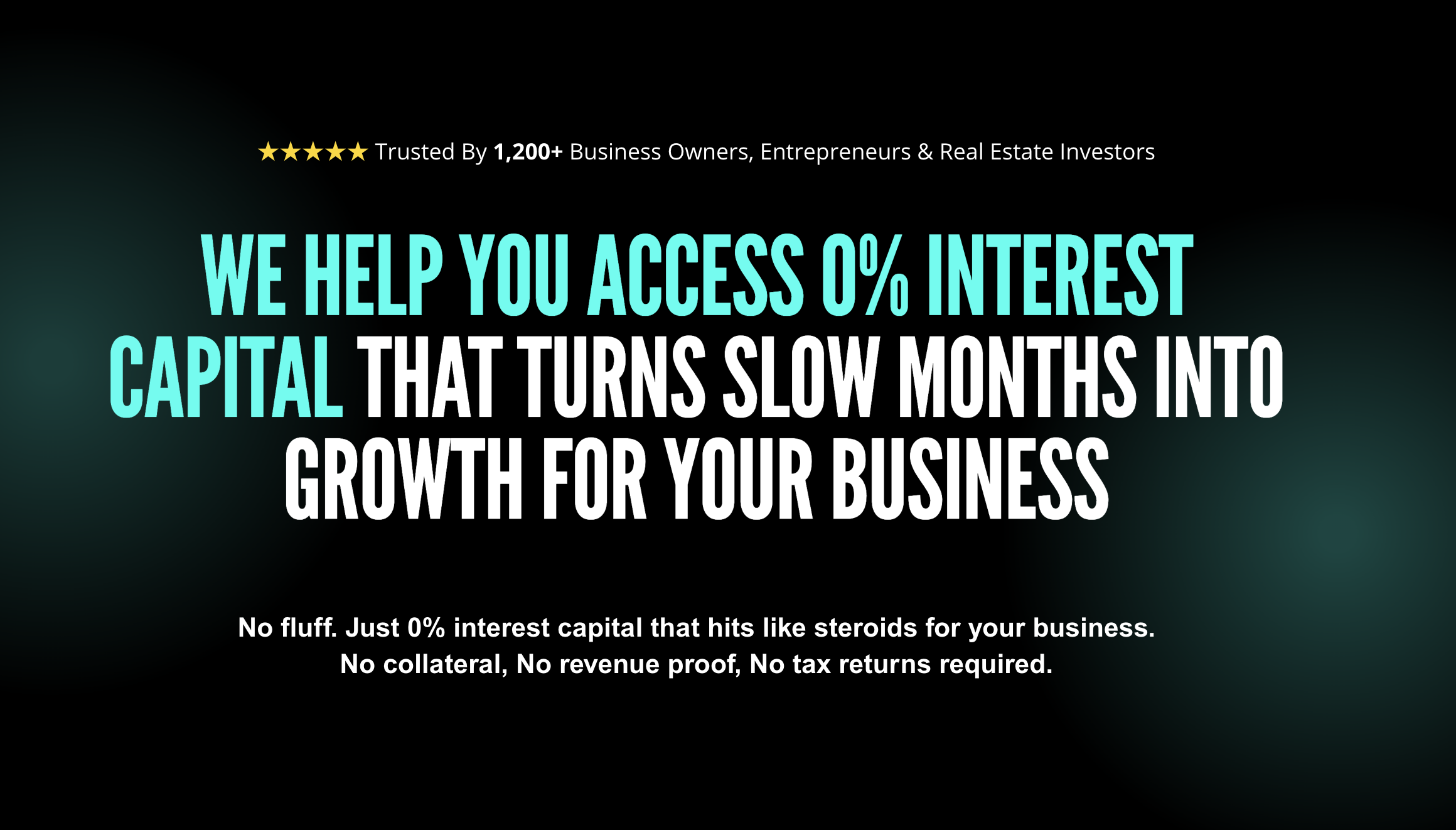 Business Funding at 0% Interest