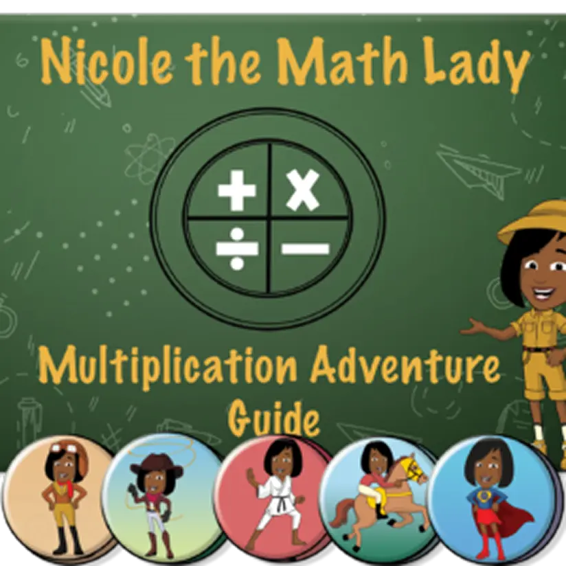 Adventure Guide and Stickers – Multiplication