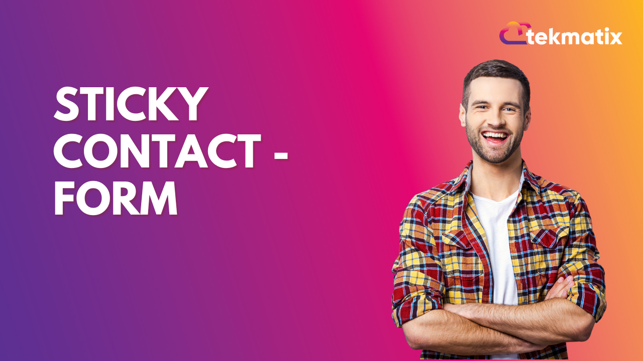 Sticky Contact - Form