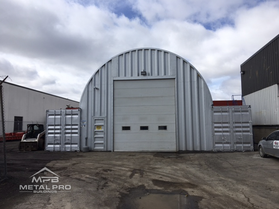 30x40 Shipping Container Cover | Durable Steel Shelter Q304014