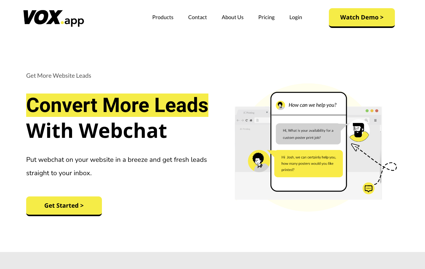 Vox App | Webchat