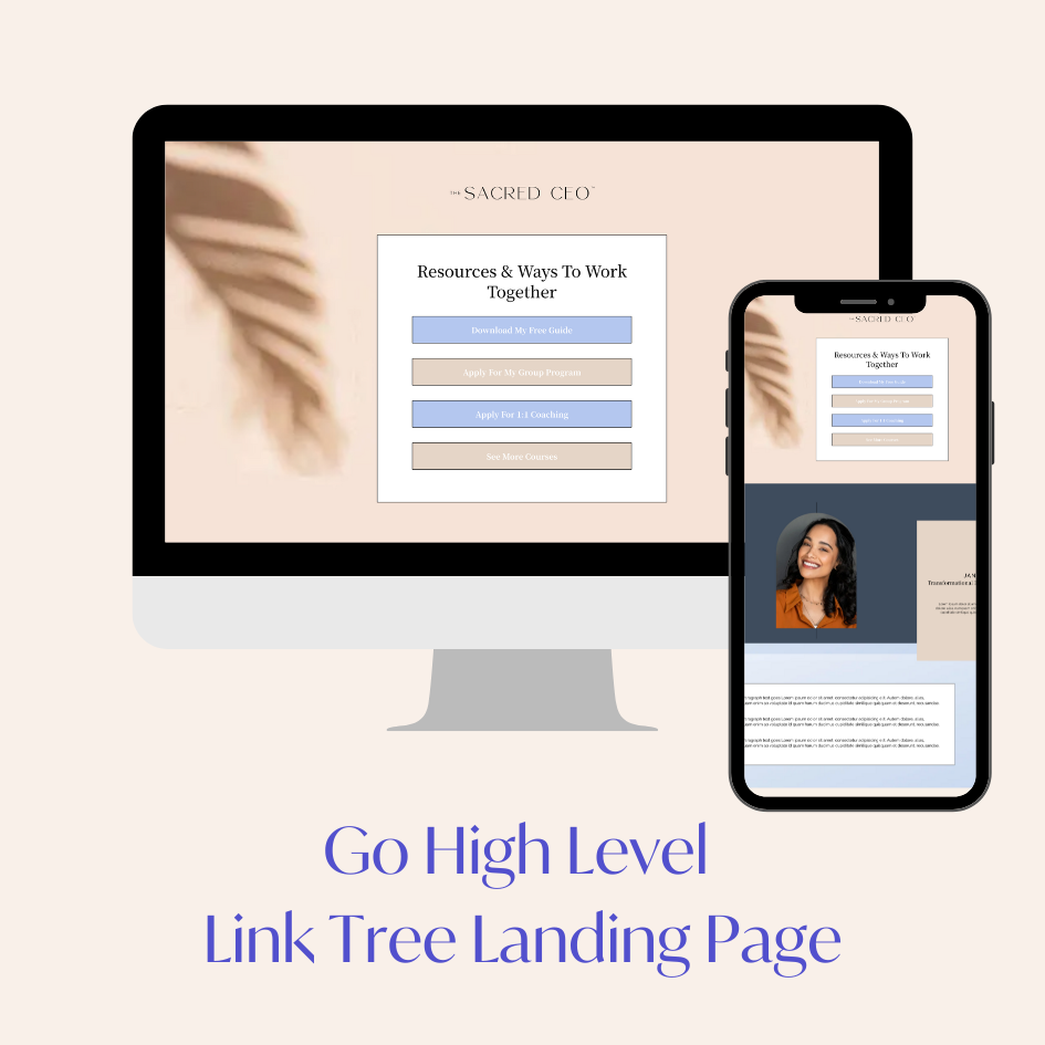 Go High Level Link Tree Template