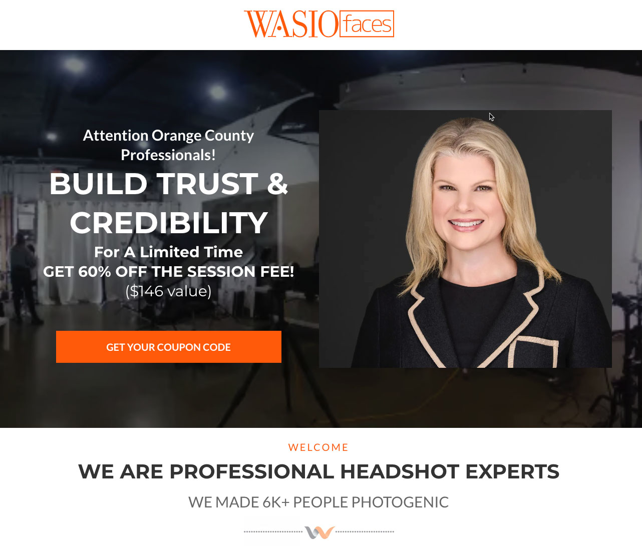 Professional Headshot Photography Session Special by WASIO faces
