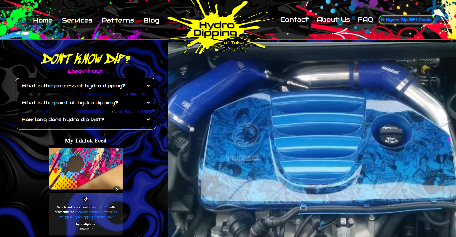 Available Patterns - Hydro Dipping of Tulsa