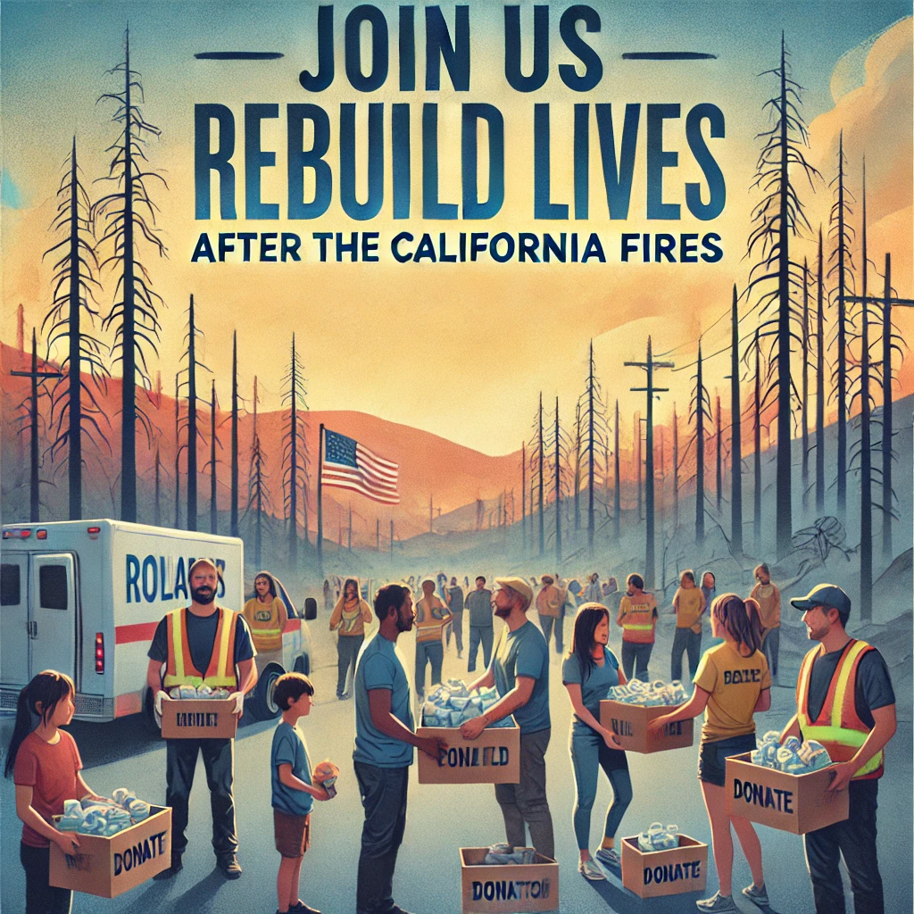 Community Relief Efforts: Diverse Volunteers Helping California Fire