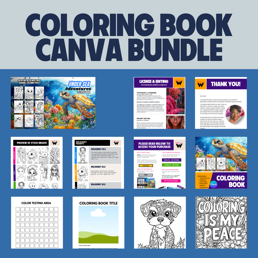 Canva Coloring Book Template