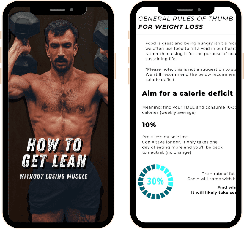 How to get LEAN without losing muscle