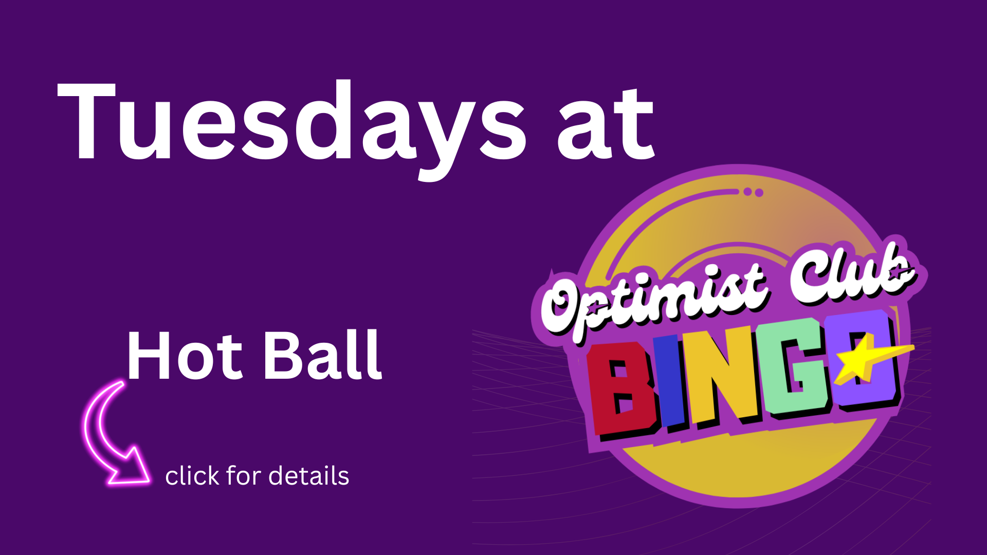 Tuesdays at Optimist Bingo Sacramento