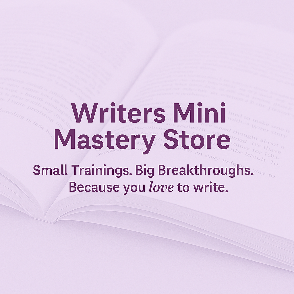 Writers Mini Mastery-Small Trainings, Big Breakthrough-Fiction Authors