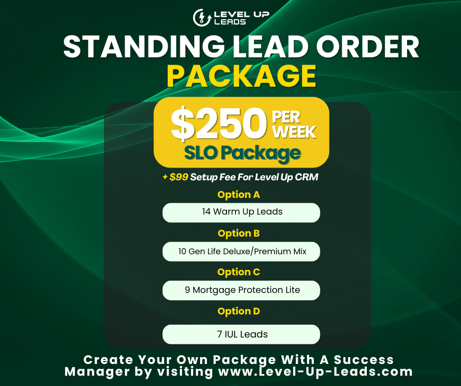 Level Up Leads - Standing Lead Order Packages