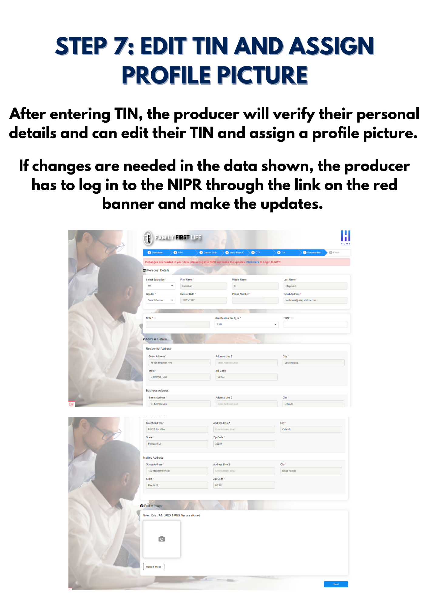 Family First Life Living Hope - Contracting steps