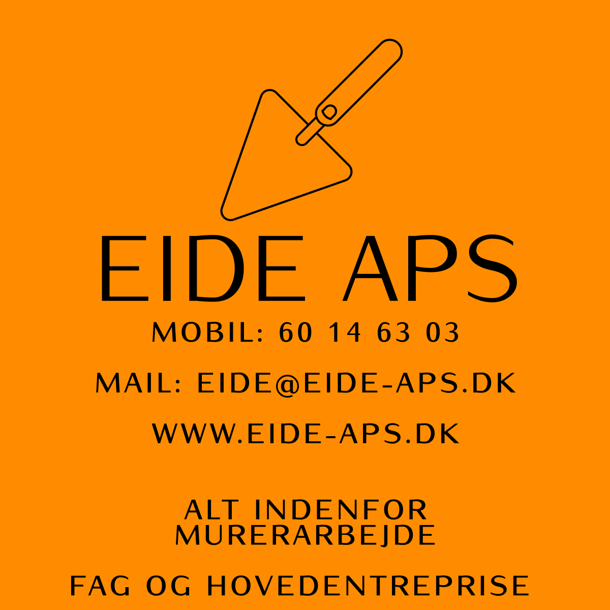 Den bedste murer på Sjælland - Eide ApS