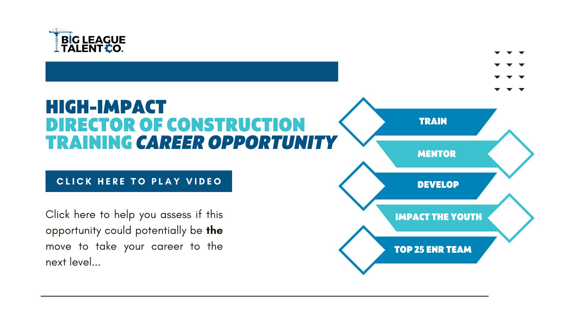 Director of Construction Training Opportunity With Top 25 ENR Firm
