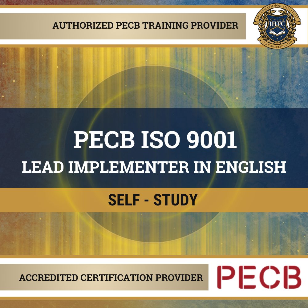 PECB ISO 9001 Lead Implementer – Self Study with PECB Exam Voucher of