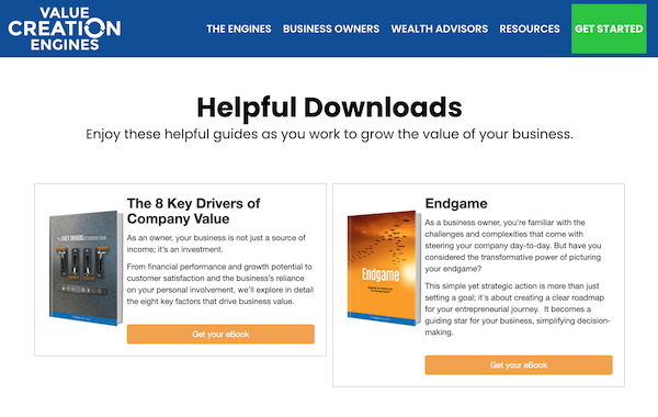 Value Creation Engines Downloads