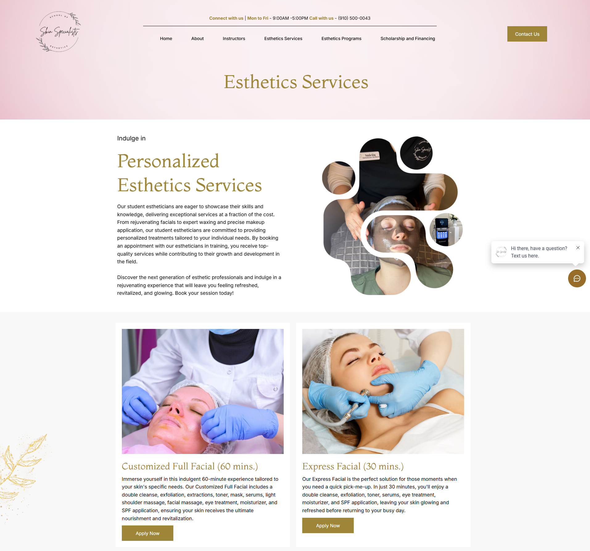 Professional Esthetics Services | Skin Specialists School