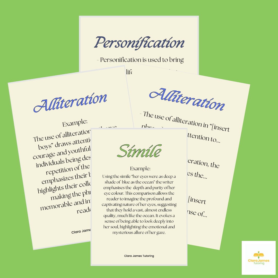 Free Download: Sentence openers for GCSE English Language Paper 1